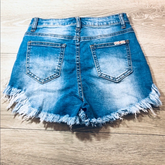 Shorts | Machine Jean Shorts Fringe Style | Poshmark